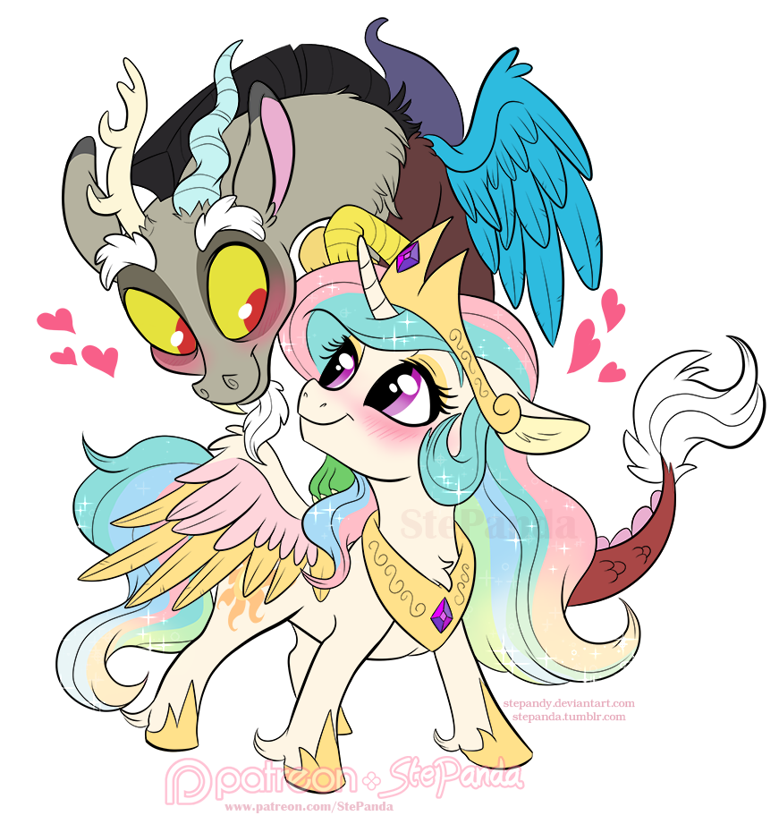 Chibi Discord X Celestia By Stepandy On Deviantart