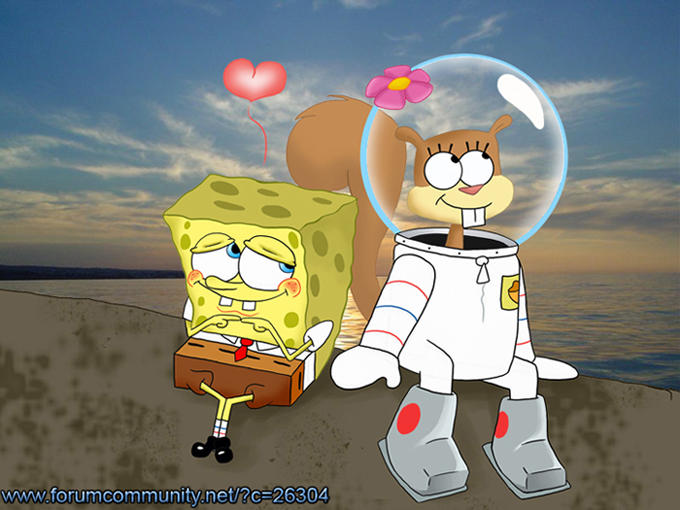 SpongeBob and Sandy Love by StePandy on DeviantArt