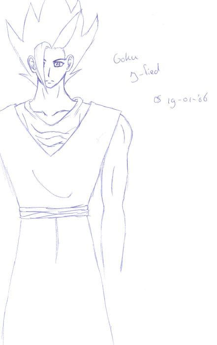 Goku stylized by onbekendesaiyan on DeviantArt