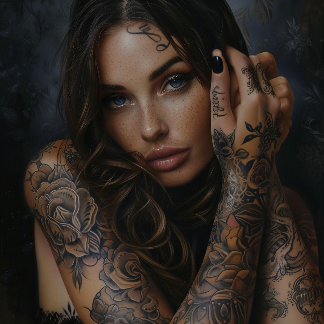 A Cute Tattoo Girl By Ai Mollie Anderson On Deviantart