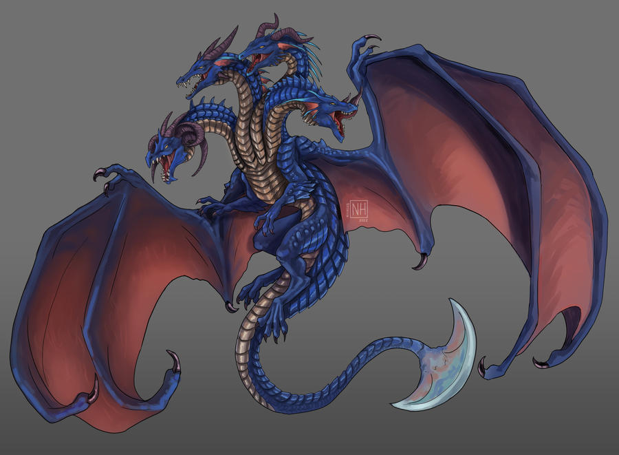C Four Headed Dragon By Niihlus On Deviantart