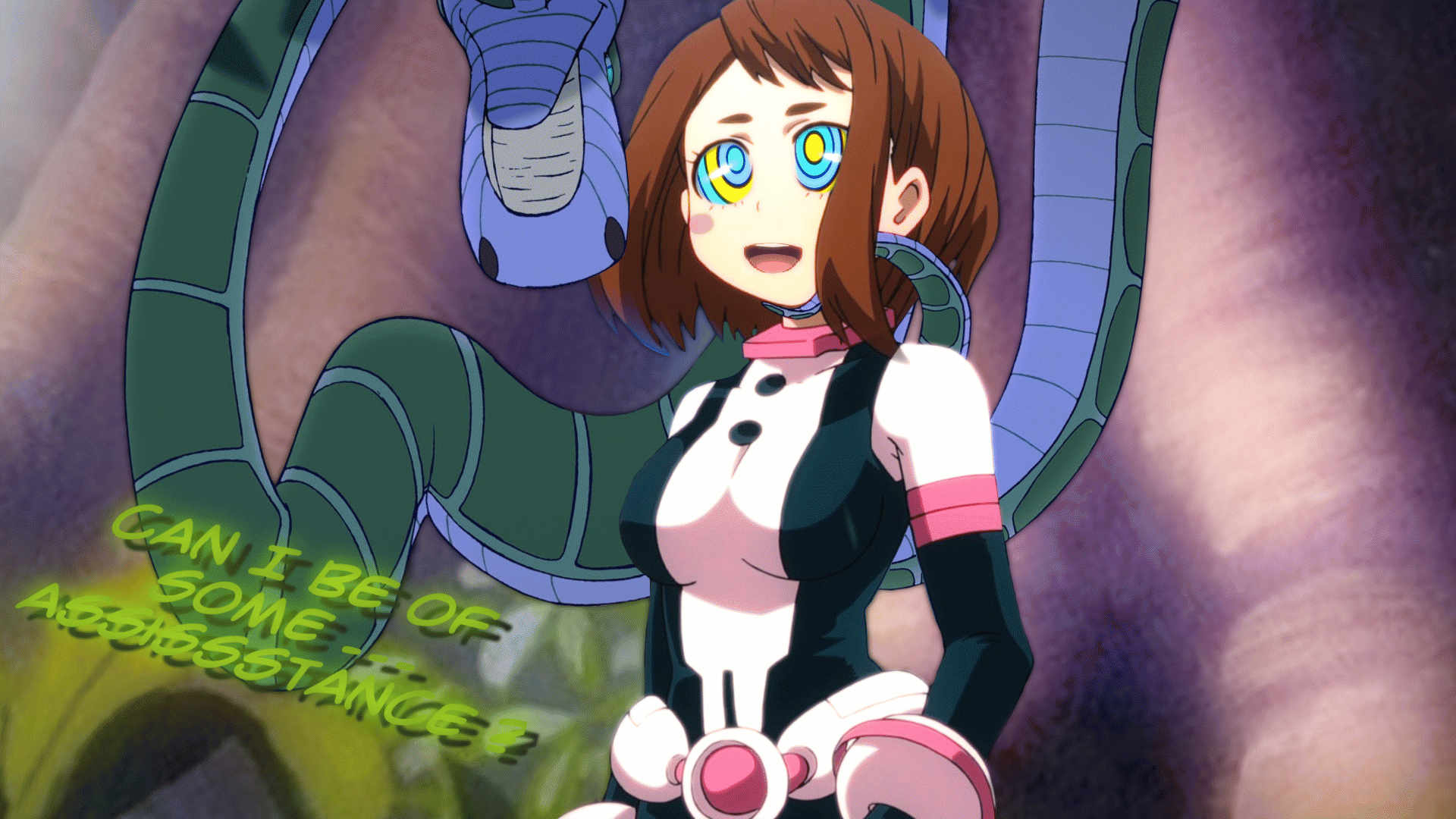 Kaa And Ochaco Uraraka By Happyhypno On Deviantart