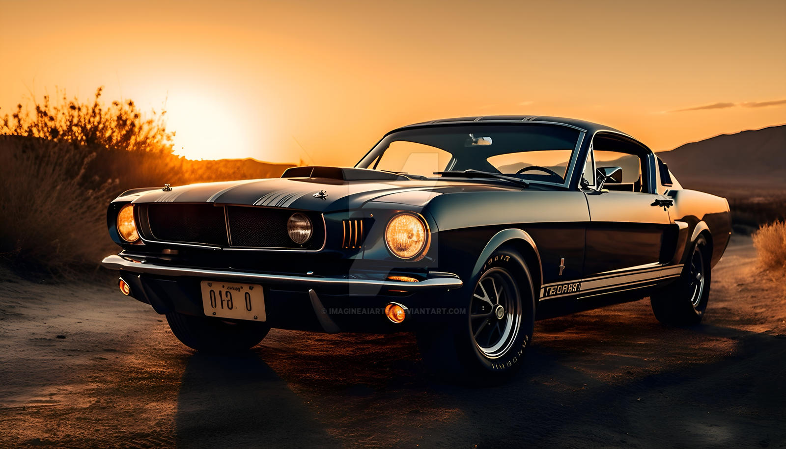 Ford Mustang Classic By Imagineaiart99 On Deviantart