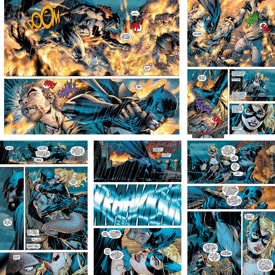 Batman Black Canary Kiss And Make Love In Rain By Ancient Forest Bear