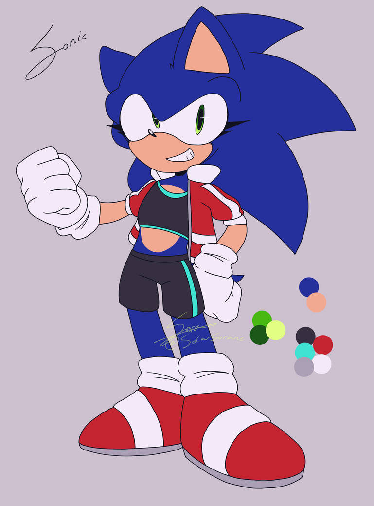 Genderbent Sonic By Smugperson On Deviantart