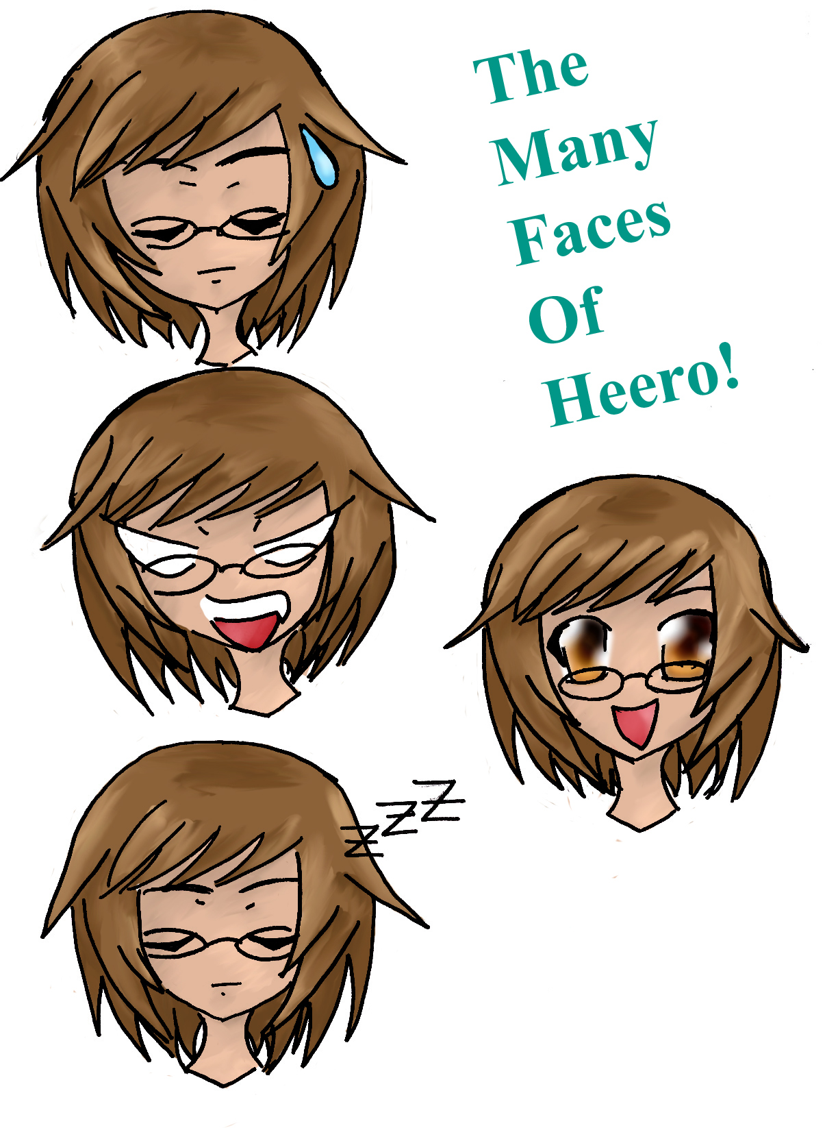 The Many Faces of Heero by heerobaby1 on DeviantArt