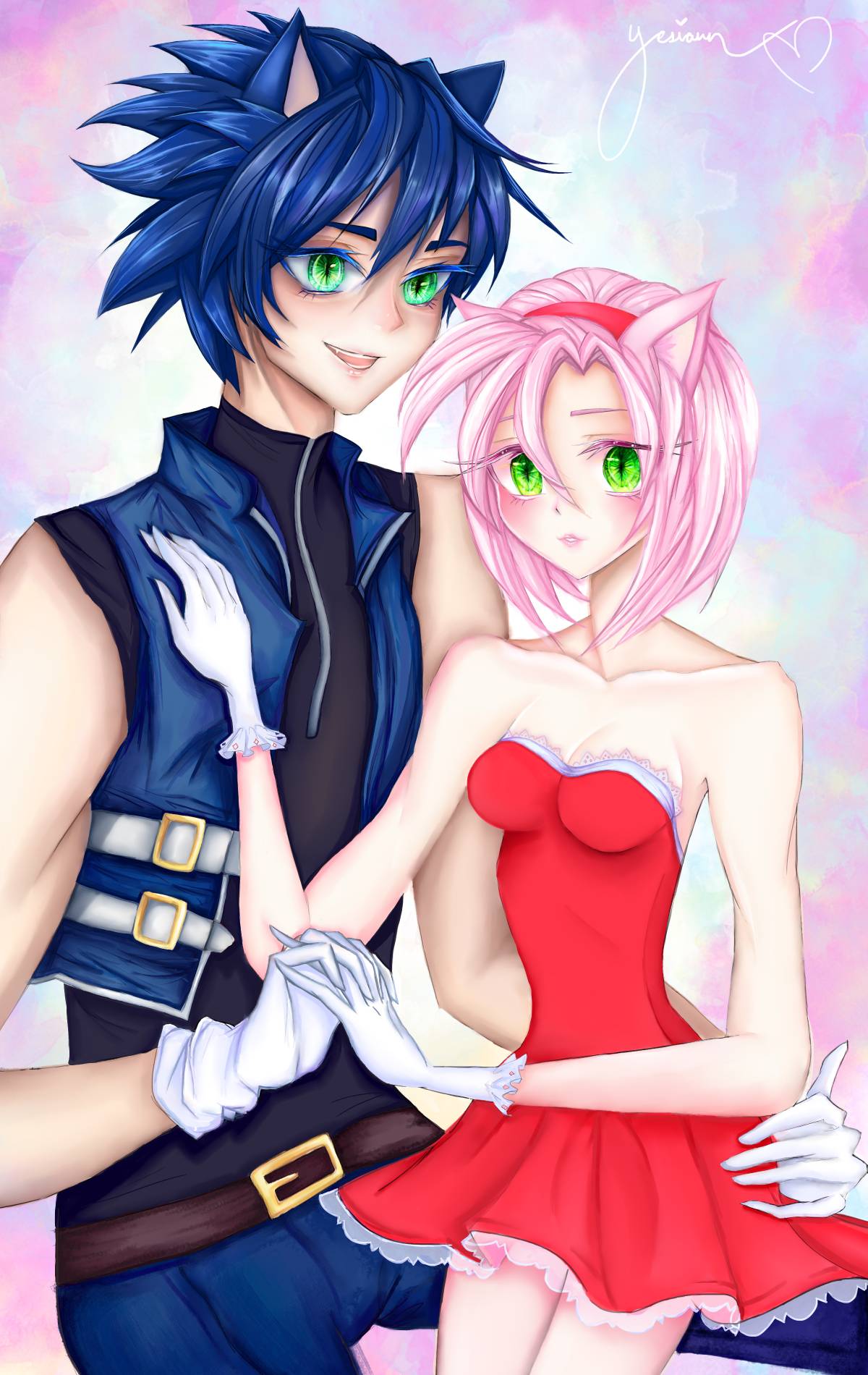 Sonic X Amy Human By Yesimxiu On Deviantart