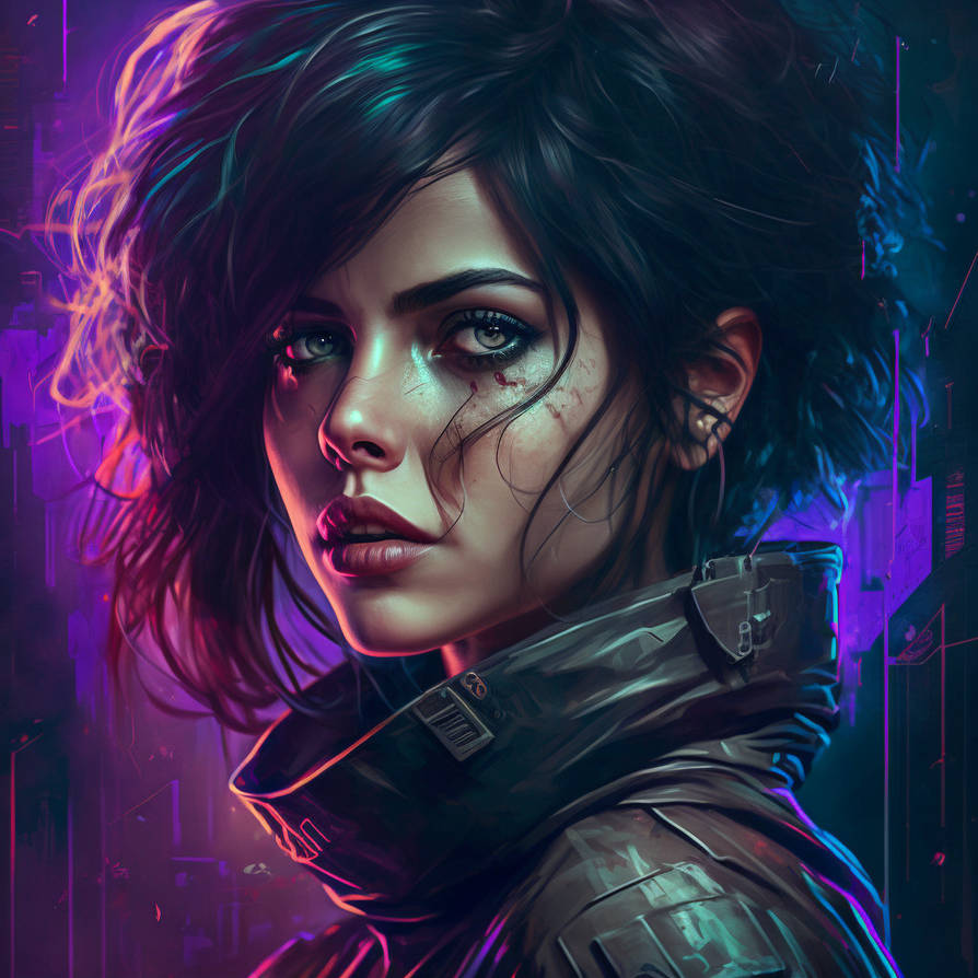 Vegeta Selena Gomez As A Cyberpunk Hero Ghost In T By Alex130145 On