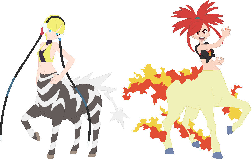 Pokemusu Elesa And Flannery By Sturk Fontaine On Deviantart