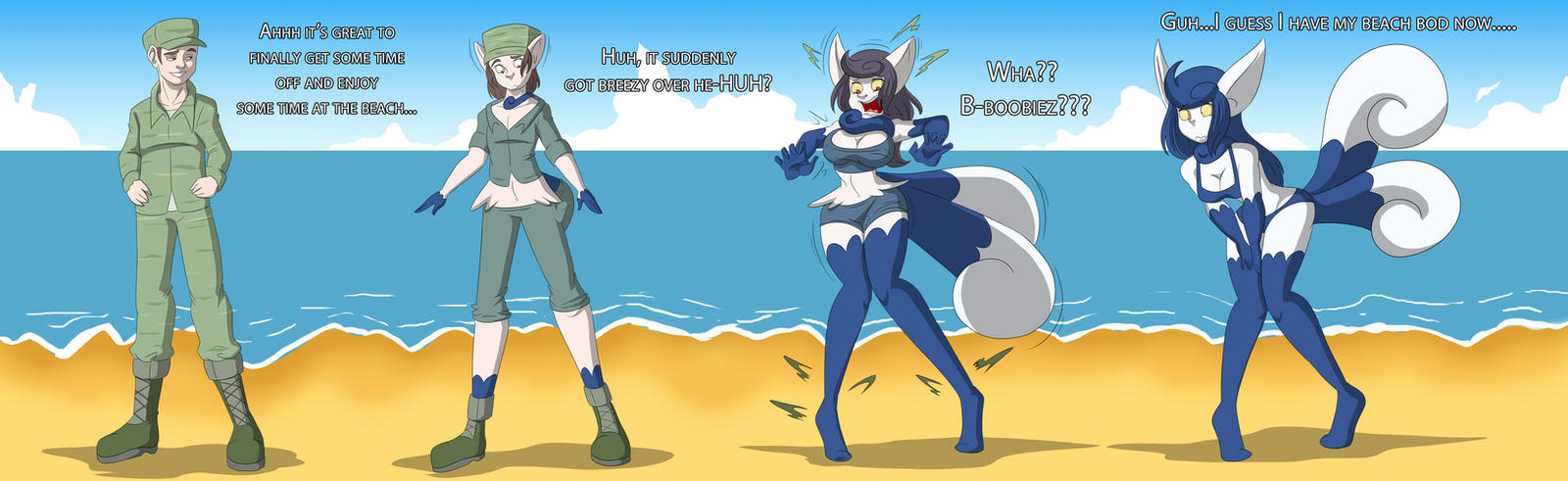 Beach Pussycat Meowstic Tg Tf Sequence By Tfsubmissions On Deviantart