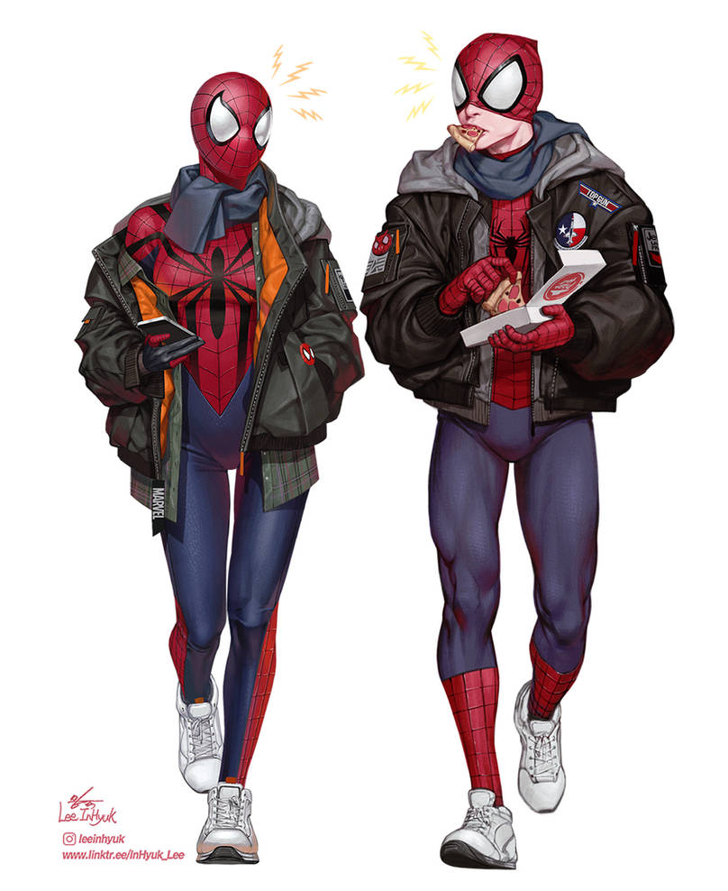 Peter Parker And Mayday Parker By Inhyuklee On Deviantart