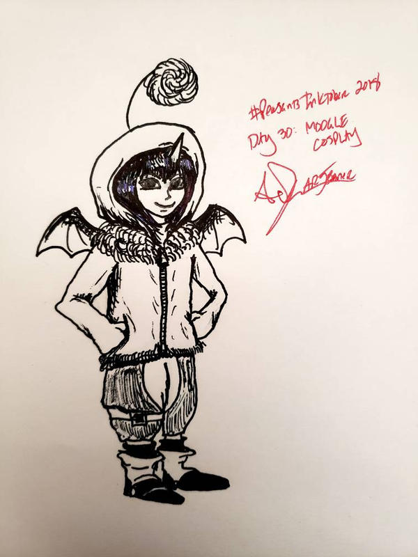 Final Fantasy Inktober Day 30 Moogle Cosplay By Dyanisis On Deviantart
