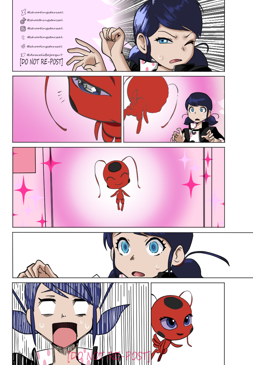 Tikki And Marinette First Time Meeting By Shootingstarssel On Deviantart