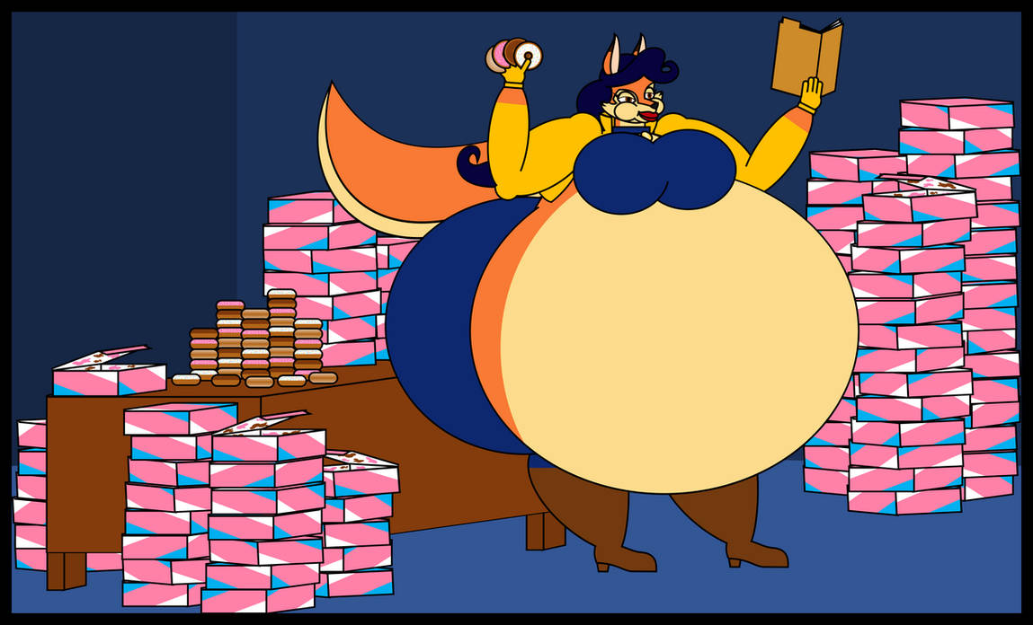 Fat Fox And Dozens Of Donuts By Skarskull66 On Deviantart