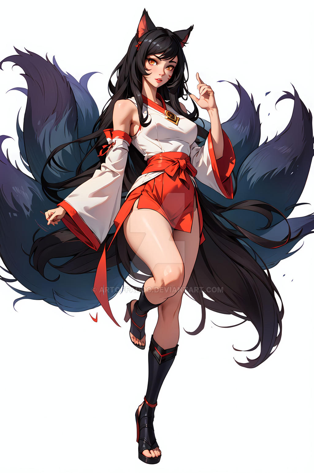 Ahri - League of legends (Project L) by ArtofFadoo on DeviantArt Ahri - League of legends (Project L) by ArtofFadoo on DeviantArt
