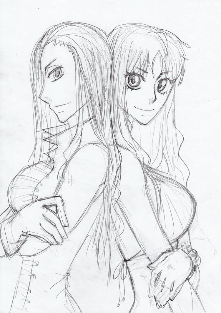 2014 One Piece Nami X Robin By Nekotsukai On Deviantart