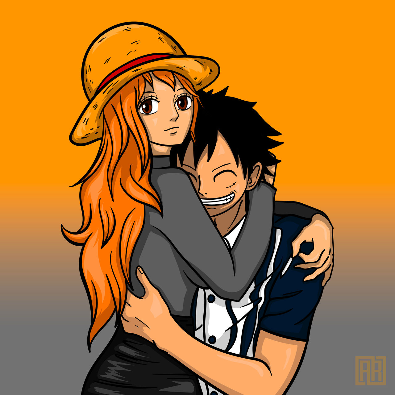 Nami Luffy By Reyes22497 On Deviantart