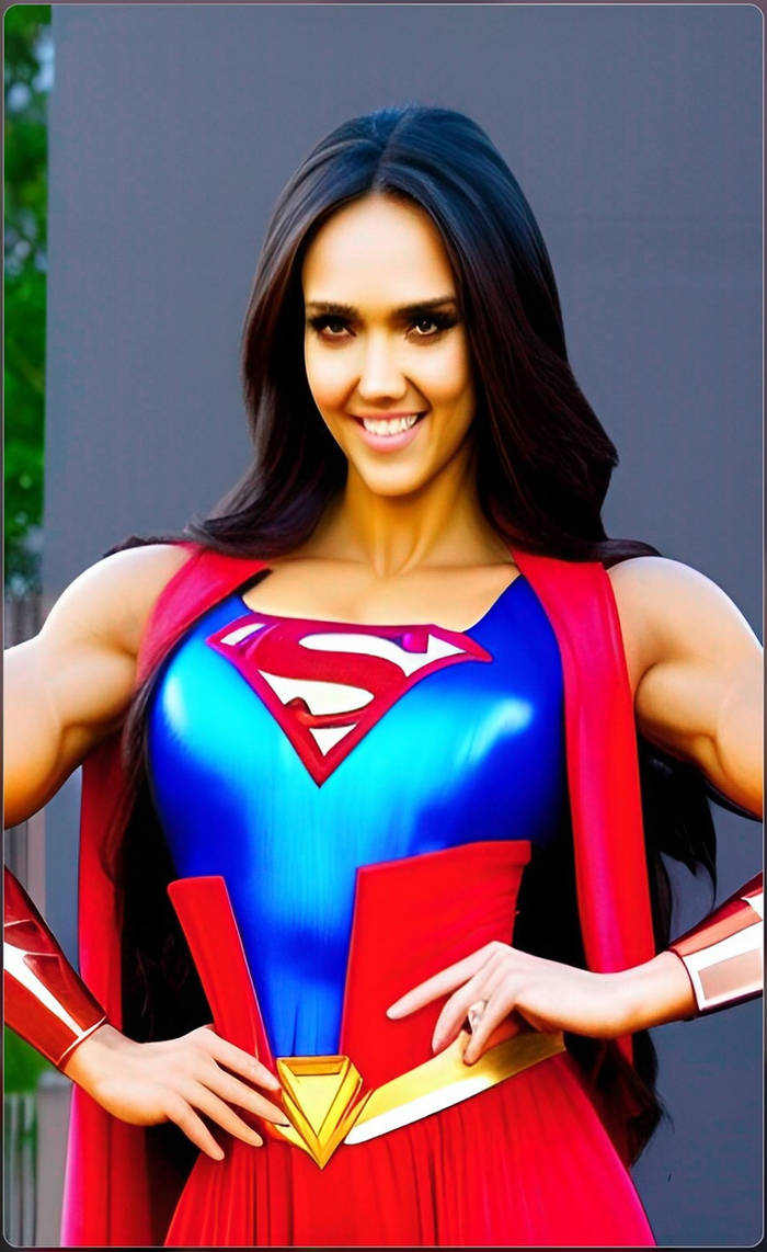 Super Jessica Alba By Aigeneratedmuscle On Deviantart