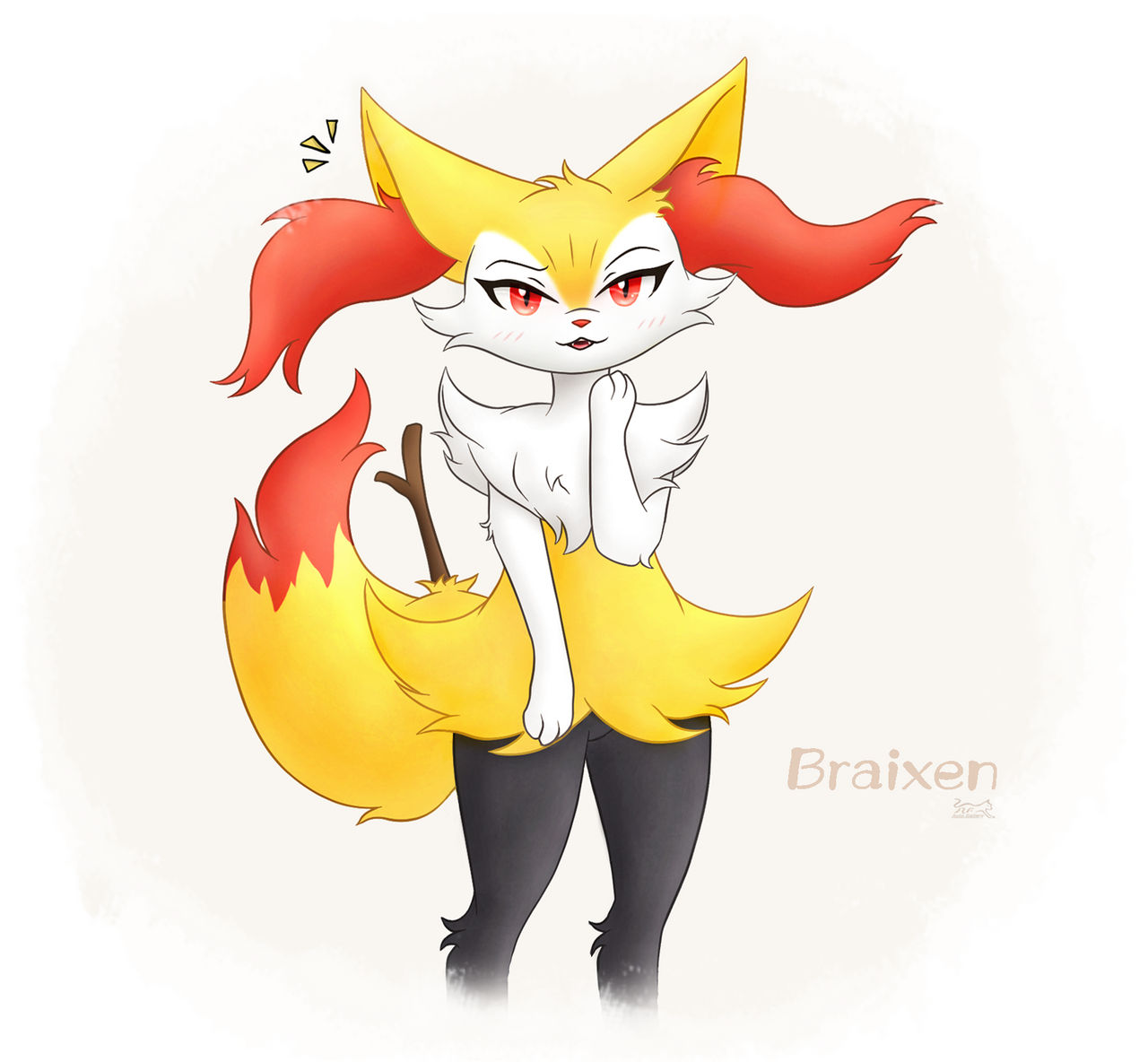 Pokemon Braixen By Nightfury2020 On Deviantart