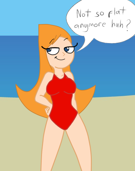 Candace Flynns Not So Flat Swimsuit By Cntwo On Deviantart