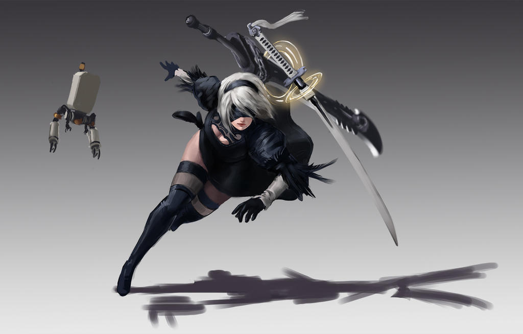 Nier Automata 2b By L3monjuic3 On Deviantart
