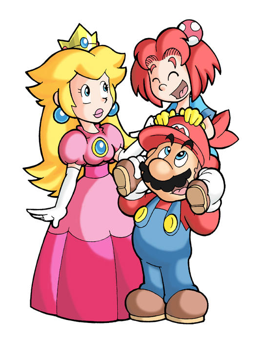 Mario, Peach and Marion... by FlintofMother3 on DeviantArt