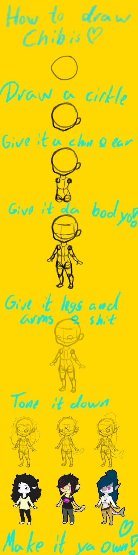 Chibi Tutorial By Evyshadow On Deviantart