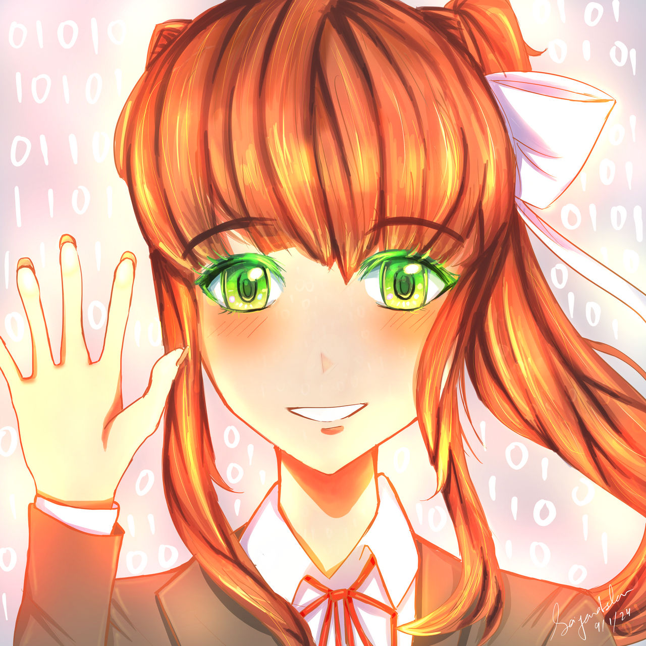 Monika Ddlc By Saiyara13 On Deviantart