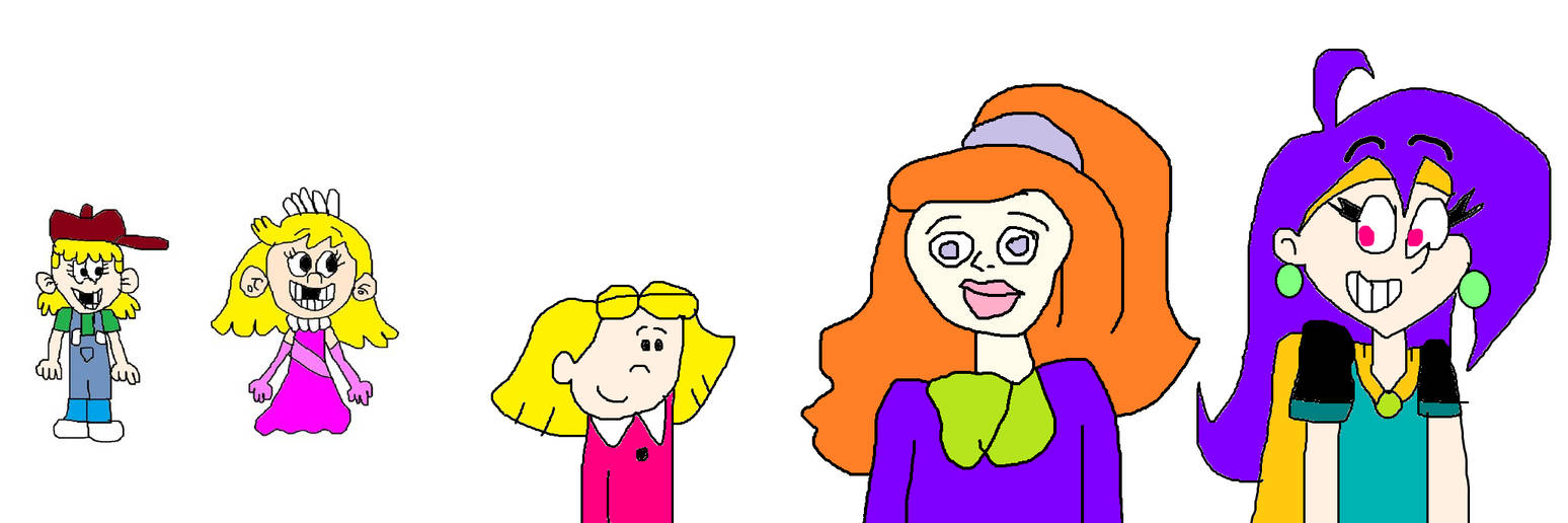 Lana Lola Emily And Vambre Meeting Daphne By Mjegameandcomicfan89 On