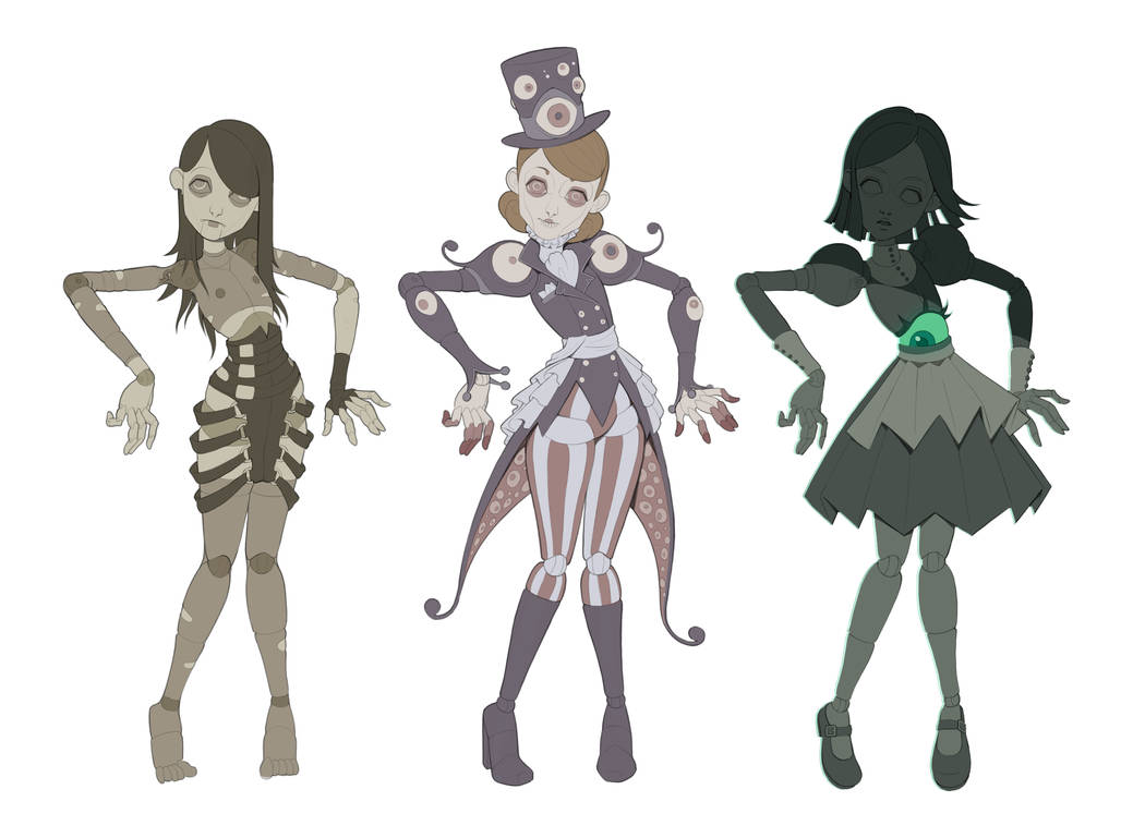 Evil Doll 3 Variations By Gregor Kari On Deviantart