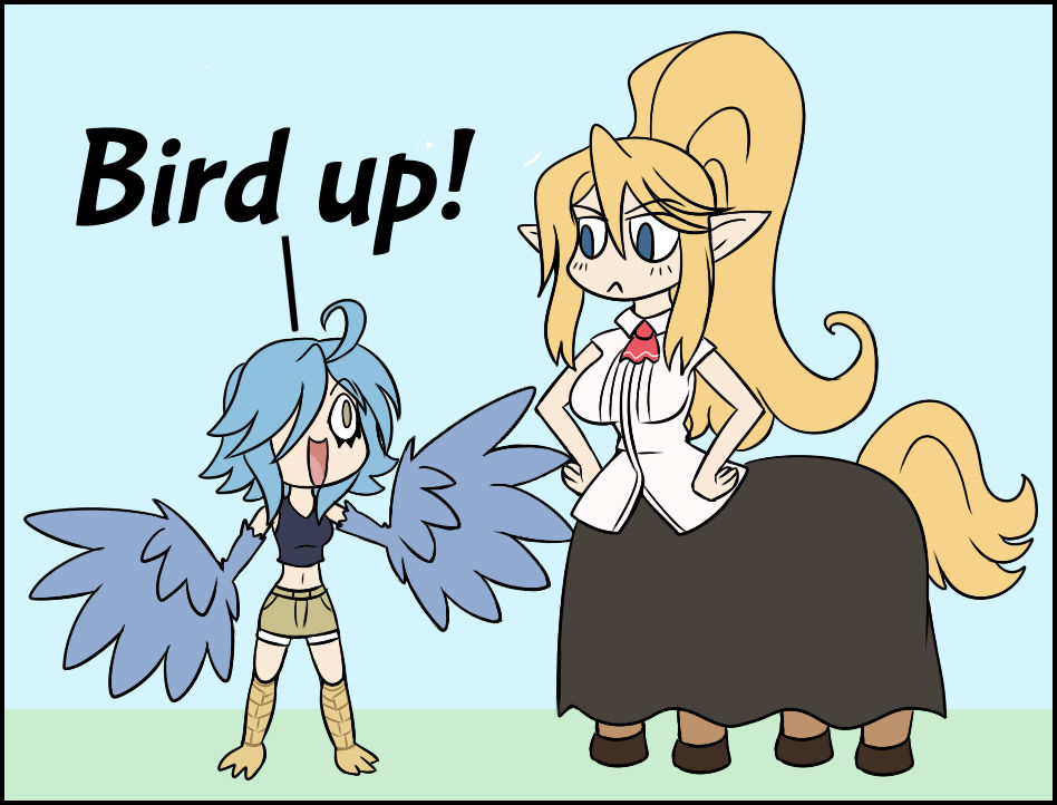 Commission Monster Musume Bird Up By Pierrelucstl On Deviantart