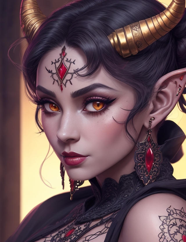 Tiefling Sorceress By Thedrimdrim On Deviantart