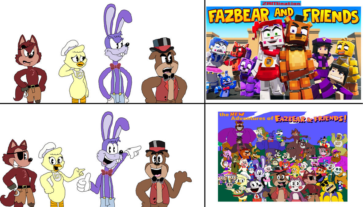 The Real Art Style Of Fazbear And Friends By Merrieofficalarts On Deviantart
