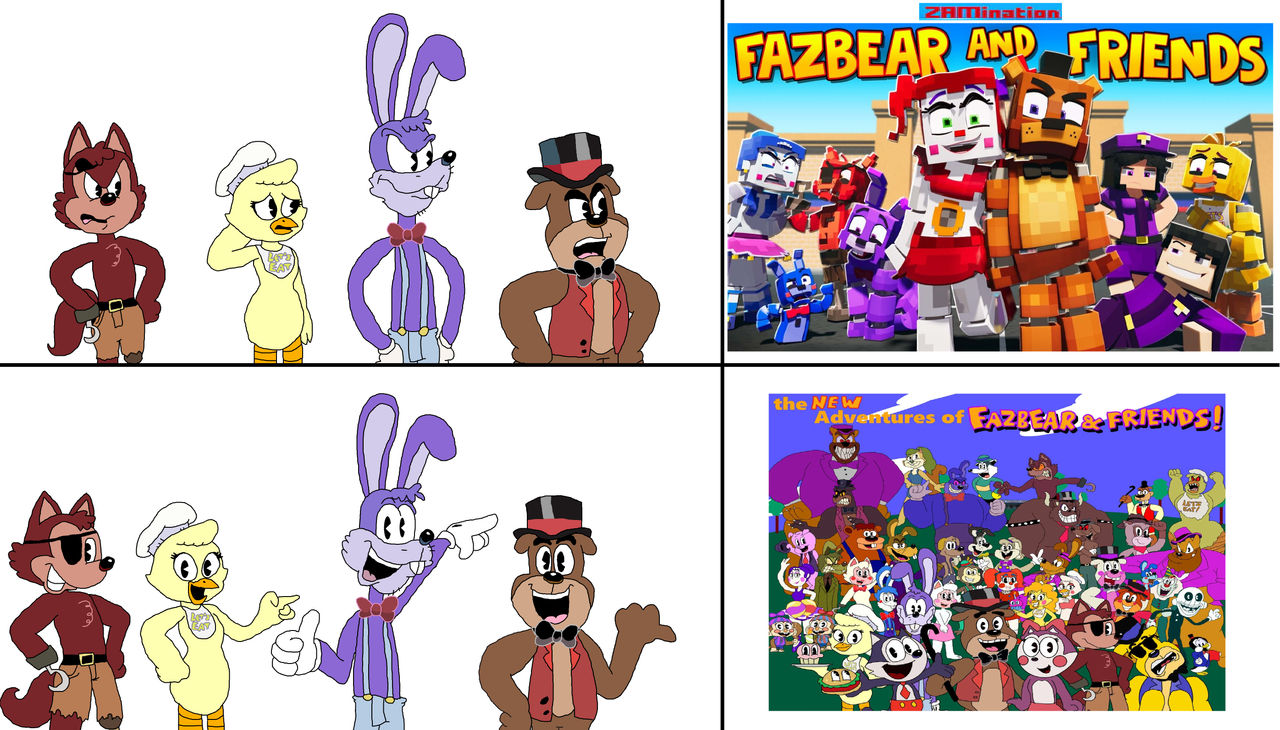 The Real Art Style Of Fazbear And Friends By Merrieofficalarts On