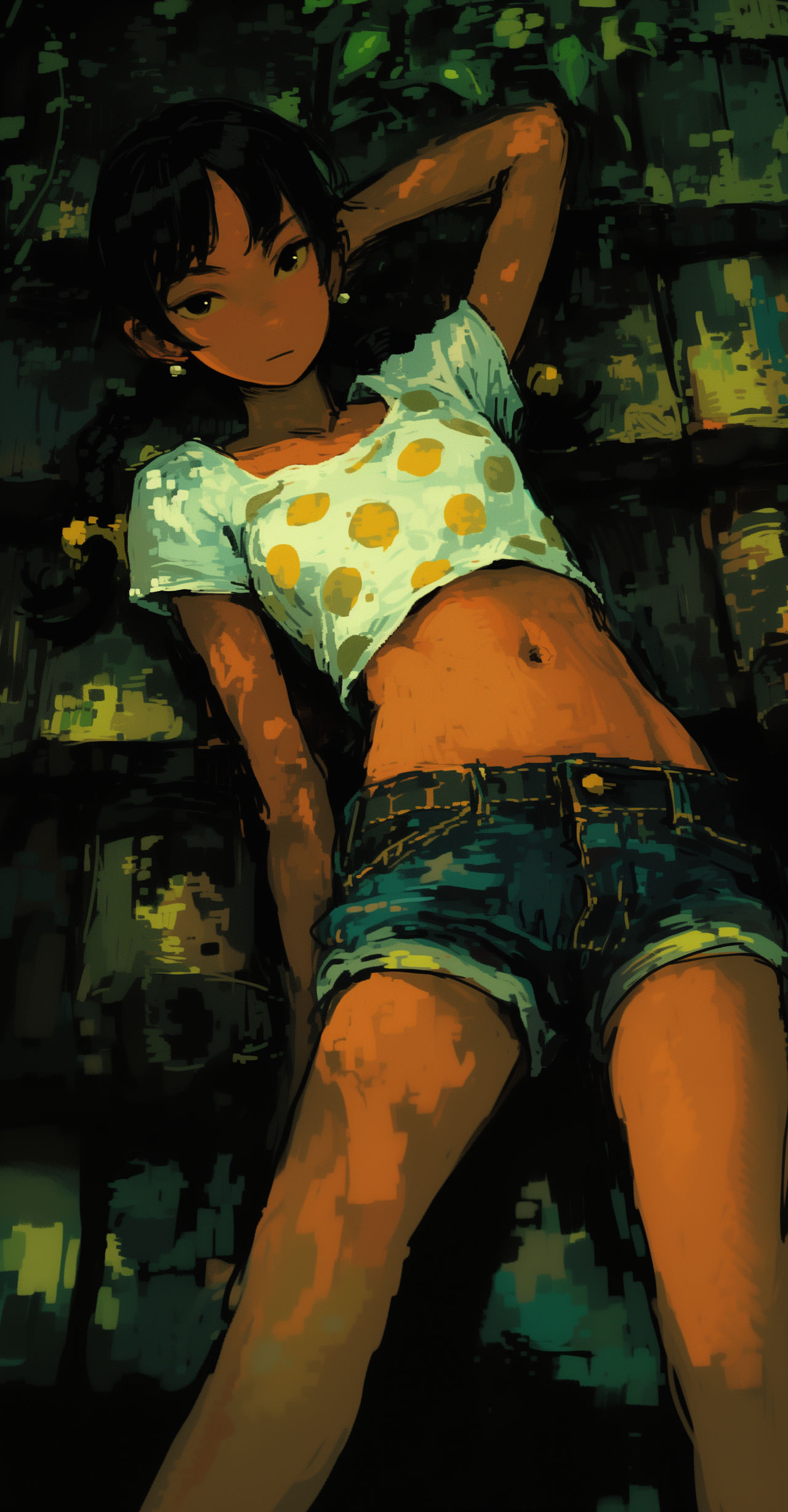 Slender Dark Haired Girl By Tuwalg On Deviantart