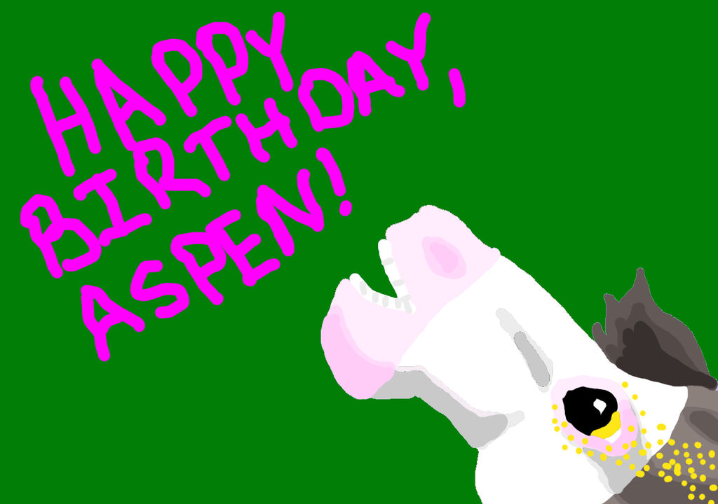 Happy Birthday Aspen By Thems0kitty On Deviantart
