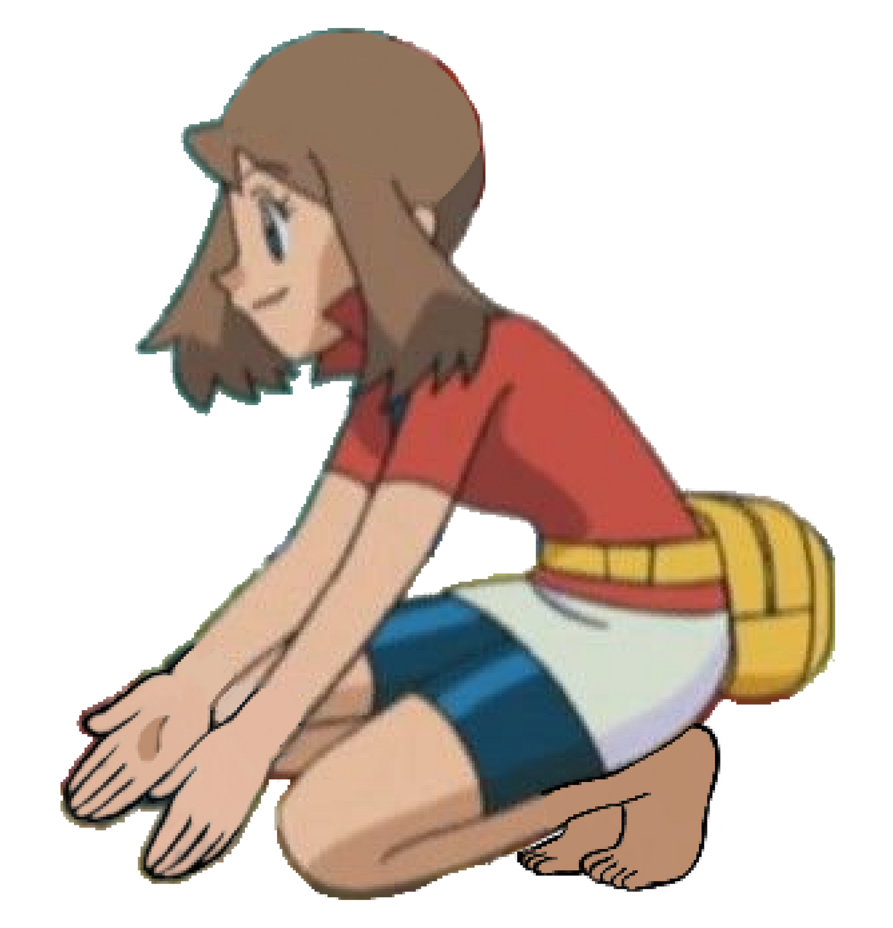 Barefoot May Kneeling 3 By Disneywo On Deviantart