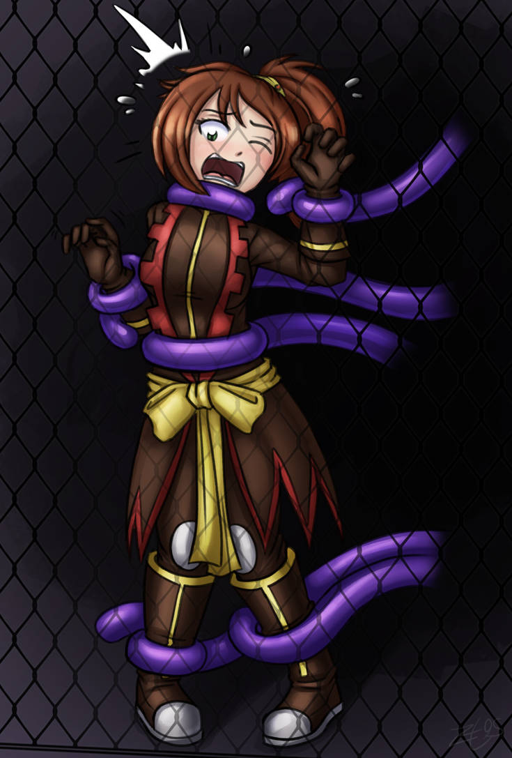 Comm Tentacle Peril By Zerotwo9s On Deviantart