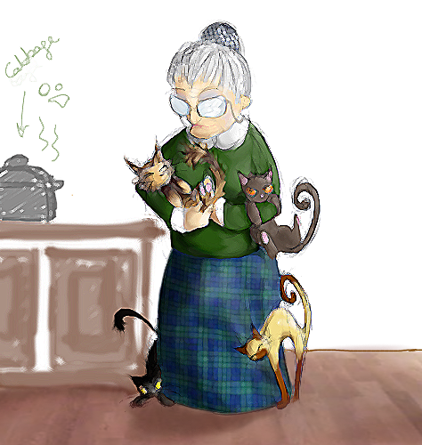 Mrs. Figg by ArcanePrayer on DeviantArt