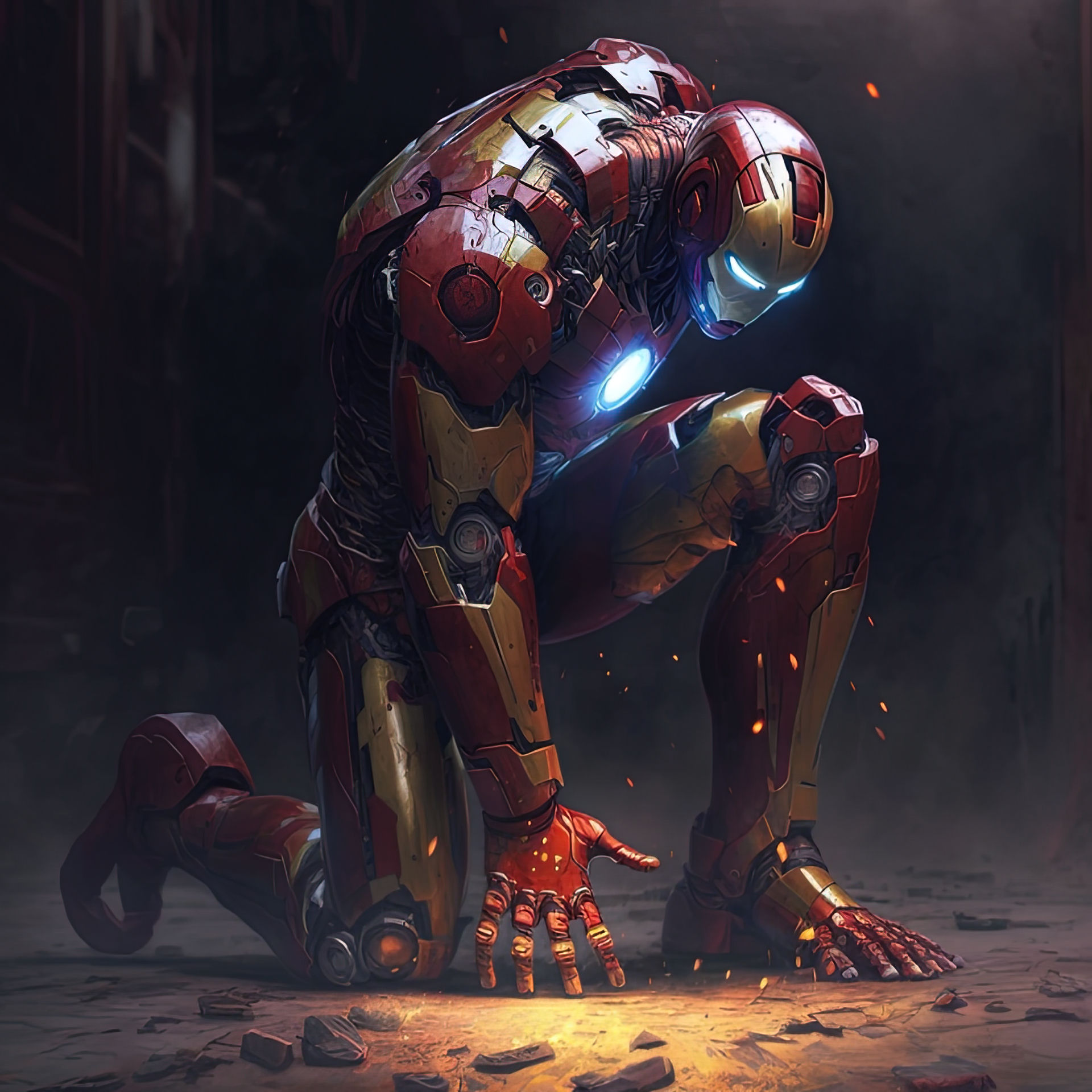 Iron Man near to death (AI art) by 3D1viner on DeviantArt Iron Man near to death (AI art) by 3D1viner on DeviantArt