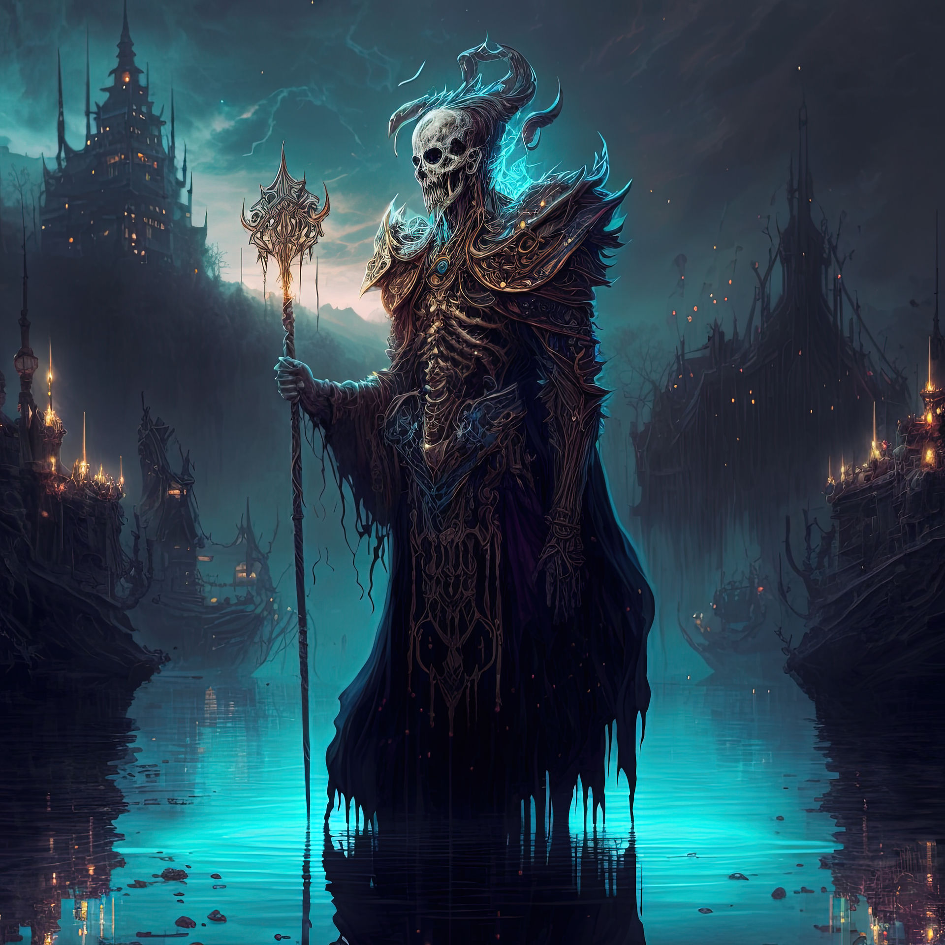 Lich (AI art) by 3D1viner on DeviantArt Lich (AI art) by 3D1viner on DeviantArt