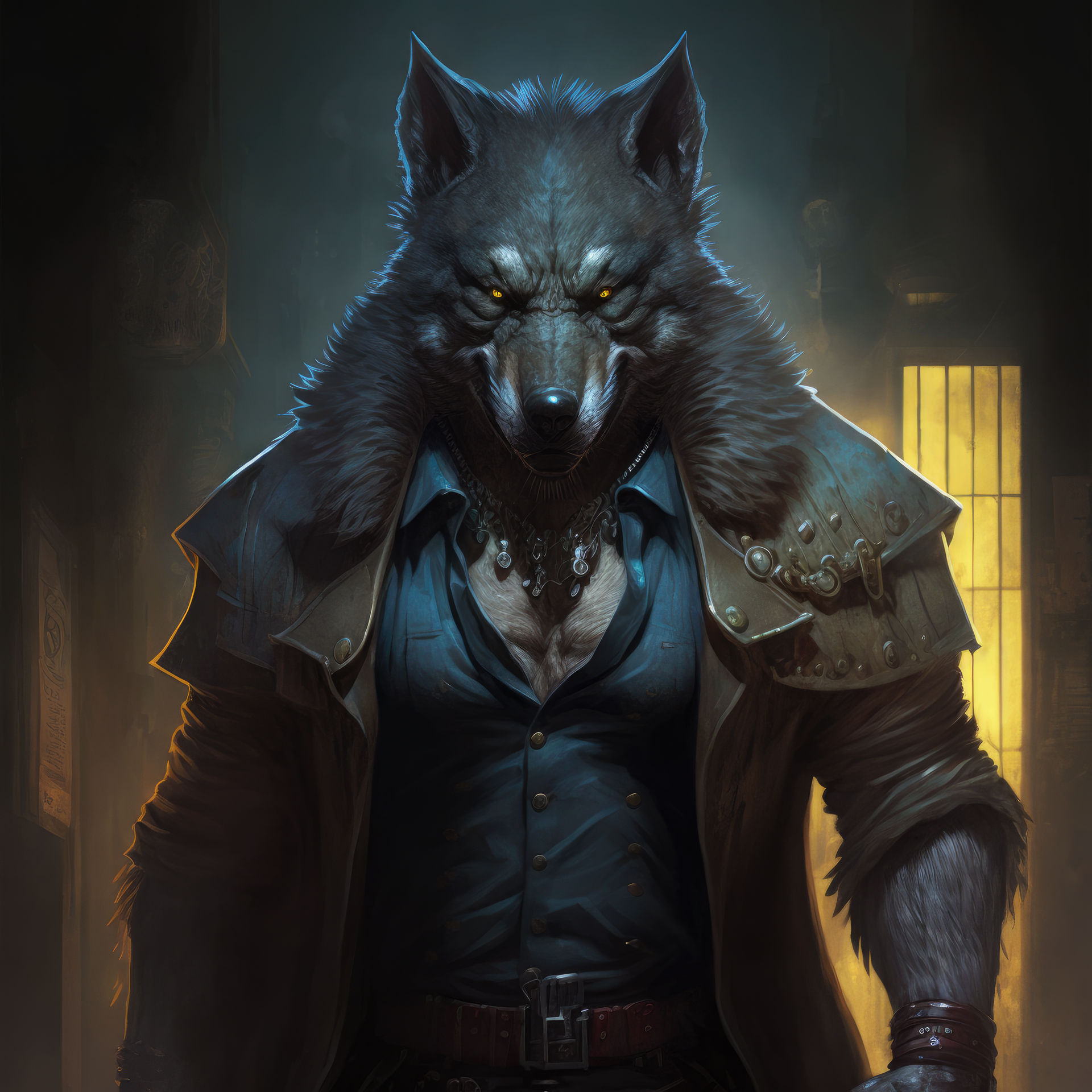 Big Bad Wolf (AI art) by 3D1viner on DeviantArt Big Bad Wolf (AI art) by 3D1viner on DeviantArt