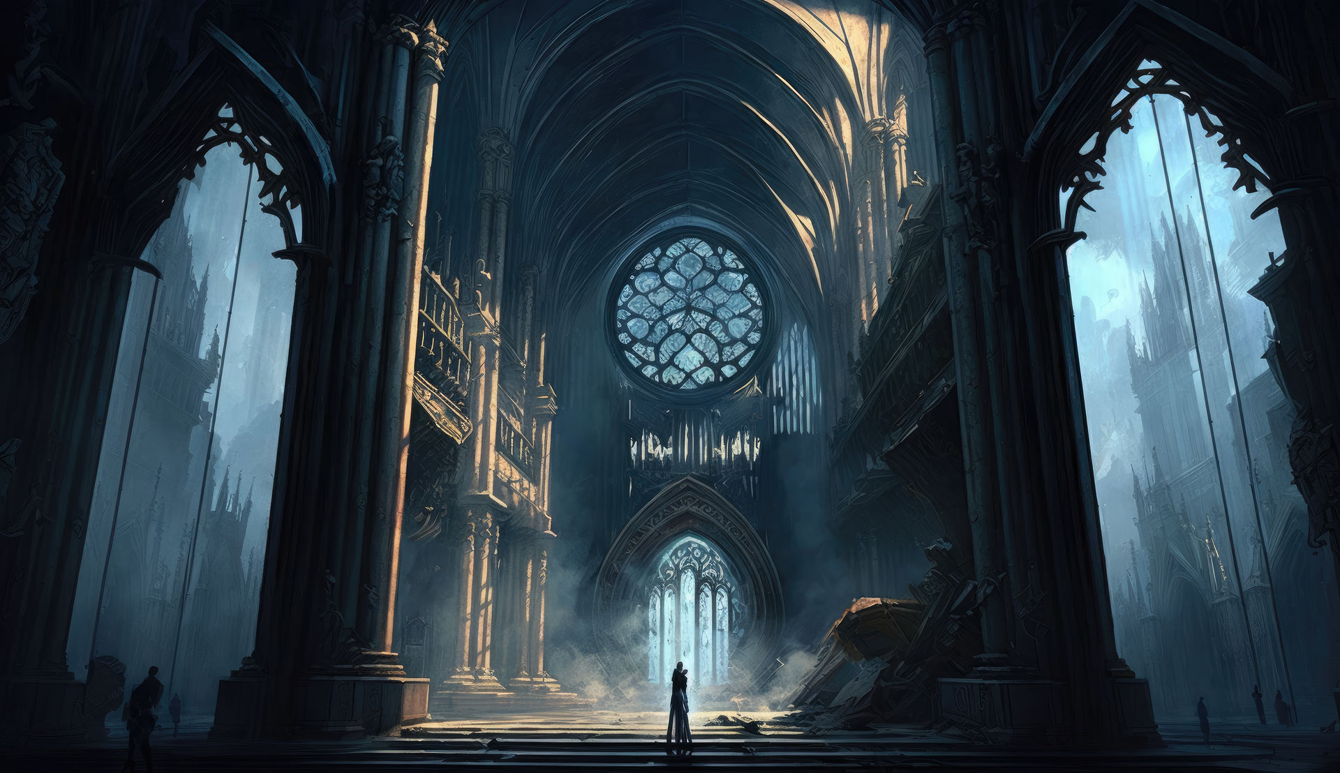 Cathedral Desktop Wallpaper |4| (AI art) by 3D1viner on DeviantArt Cathedral Desktop Wallpaper |4| (AI art) by 3D1viner on DeviantArt