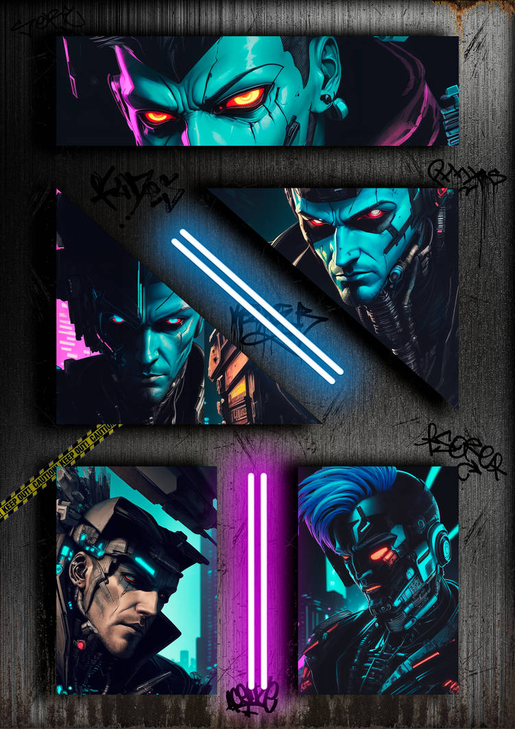 Cyberpunk Characters Pack (AI art) by 3D1viner on DeviantArt Cyberpunk Characters Pack (AI art) by 3D1viner on DeviantArt