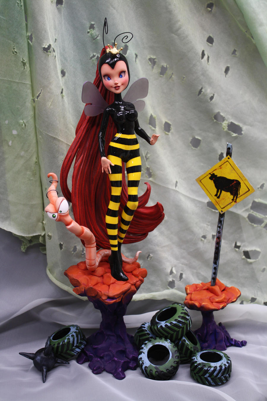 Earthworm Jim Princess Whats Her Name Statue By Cimmerianwillow On