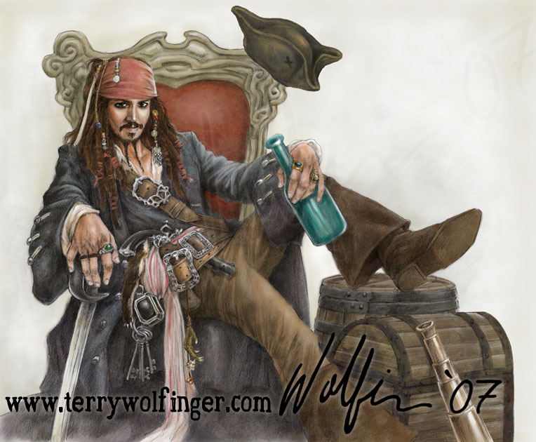 Captain Jack Color by WolfieArtGuy on DeviantArt