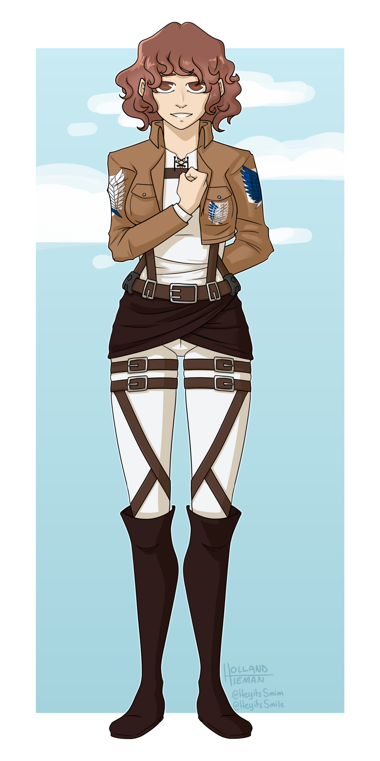 Commission Aot Uniform Fullbody By H3yitssmile On Deviantart