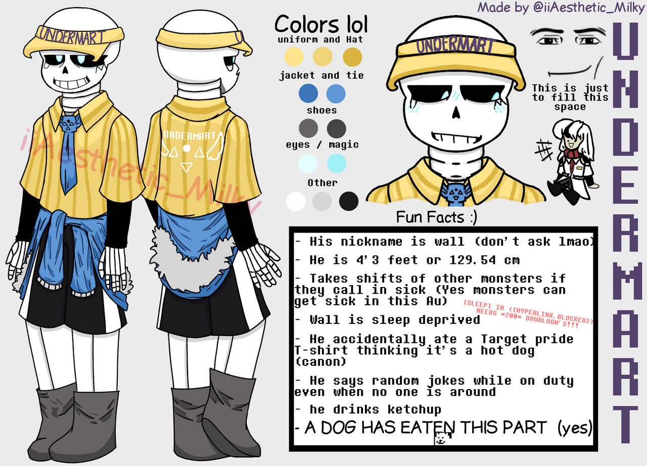 UNDERMART sans reference sheet by iiAestheticmilky on DeviantArt UNDERMART sans reference sheet by iiAestheticmilky on DeviantArt