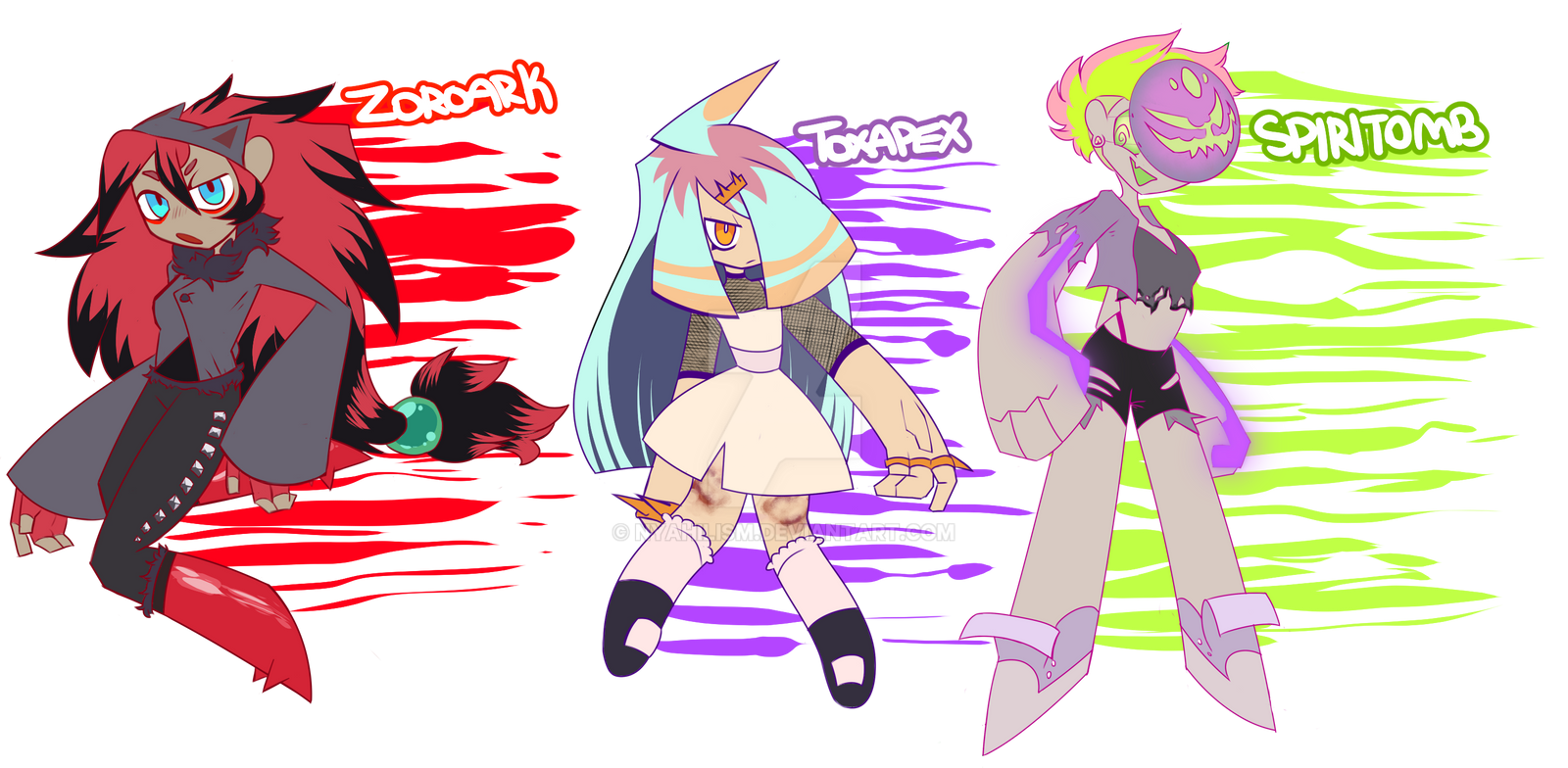 Pokemon Gijinka Adopts Closed By Nyahilism On Deviantart