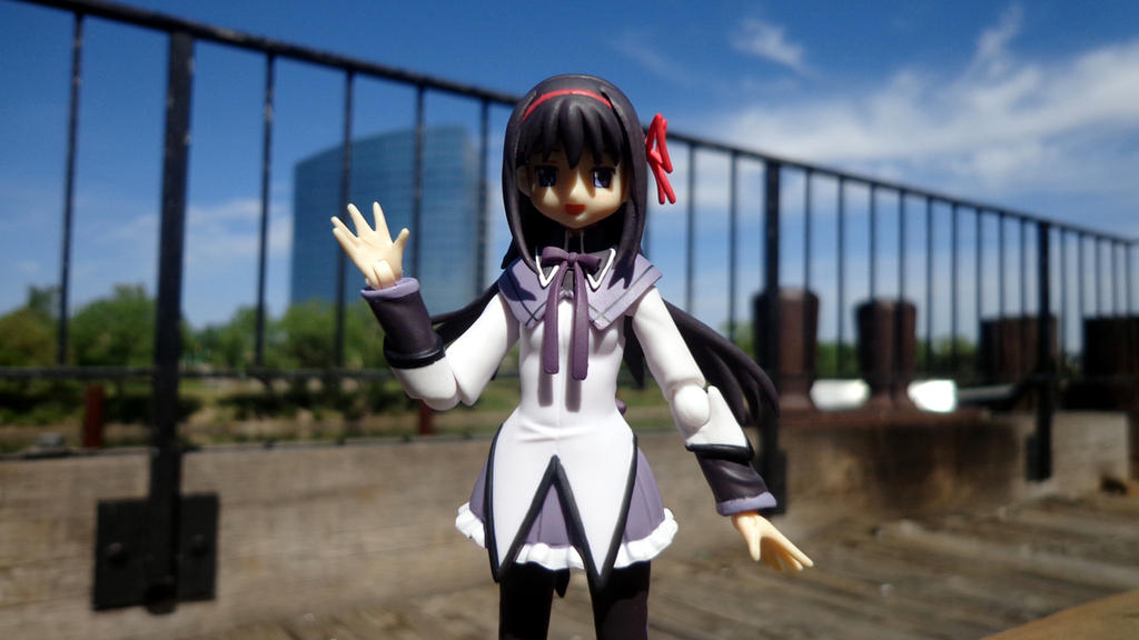 Homura Waving Hand By Bezefang On Deviantart
